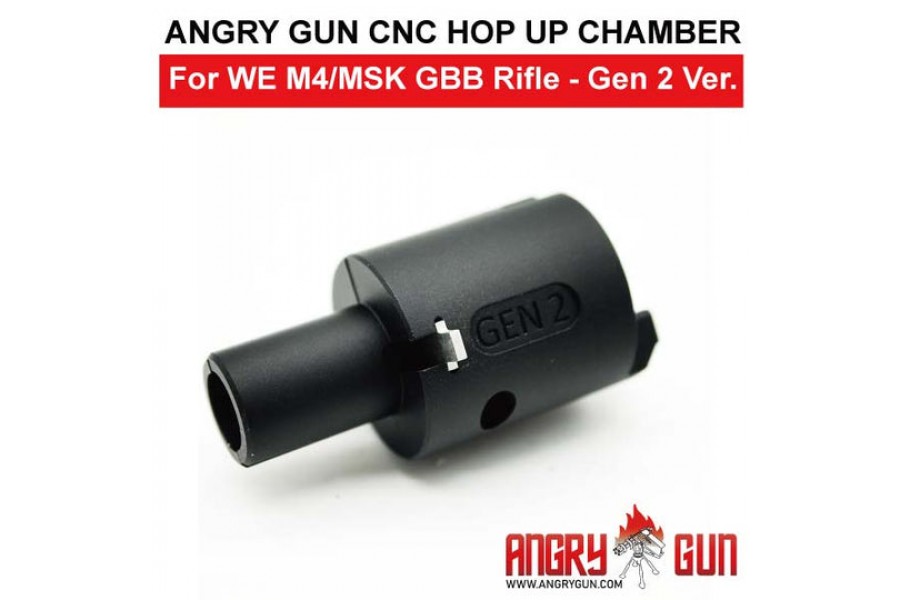 ANGRY GUN CNC Hop Up Chamber for WE M4/MSK GBB - GEN 2 VERSION