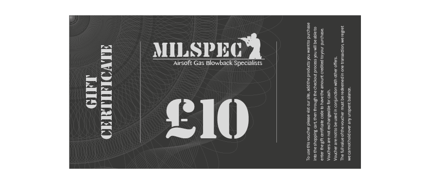 Milspec £10 Gift Voucher